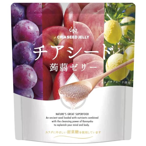 [ 商品名 ]  チアシード蒟蒻ゼリー 60個入_コストコ[ 容量 ] 　 60個4種のフルーツミックスチアシード60,000mg 配合（１個あたり1000mg）人工甘味料ではなく、体に優しい甜菜糖を使用。ギルトフリー(罪悪感なし)のヘルシ...