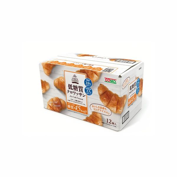 [ 商品名 ]  低糖質クロワッサン 12個入り[ 容量 ] 　 12個入りイタリア産自家製発酵種「パネトーネ種」を使用1袋あたり糖質7.9ｇ1袋あたり食物繊維7.7gおいしいパンで気軽に糖質オフ低糖質パンにありがちな独特の風味は全くなく、...