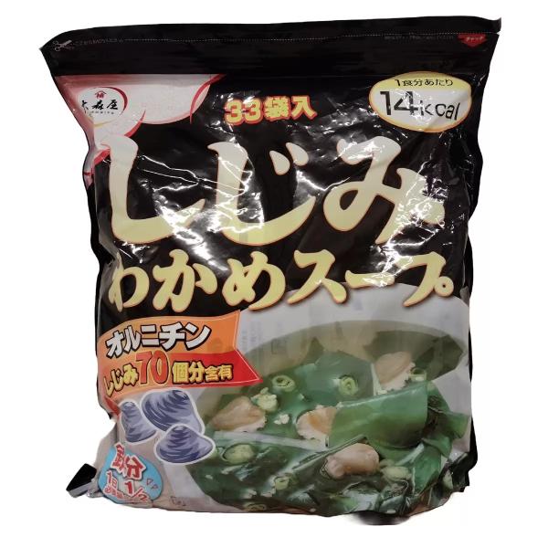[ 商品名 ]  しじみわかめスープ 33袋 コストコ_10549[ 容量 ] 　 33袋内容量：33袋しじみのうまみがギュッと閉じ込められた風味豊かなスープです。お食事とともに。栄養機能食品（鉄）：鉄は、赤血球を作るのに必要な栄養素です。