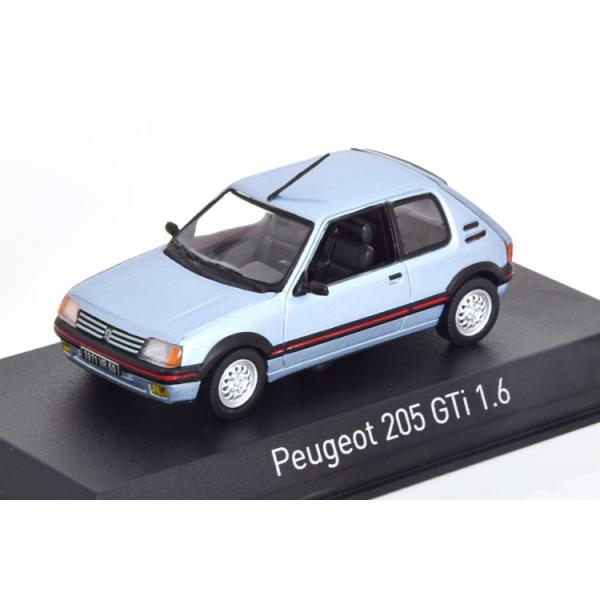 【 Norev 1:43 Peugeot 205 GTi 1.6 1988 lightblue-metallic 】注意1 写真はイメージですので、実際の商品と異なる場合がございます。製造時からの塗装ムラ、ツブ、傷、付着物、デカールのズレ、...