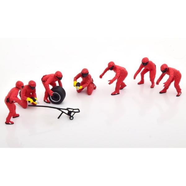 【 American Diorama 1:43 Ferrari Pit Crew Set 2 7 Figuren mit Zubeh〓r mit Decals 】注意1 写真はイメージですので、実際の商品と異なる場合がございます。製造時から...