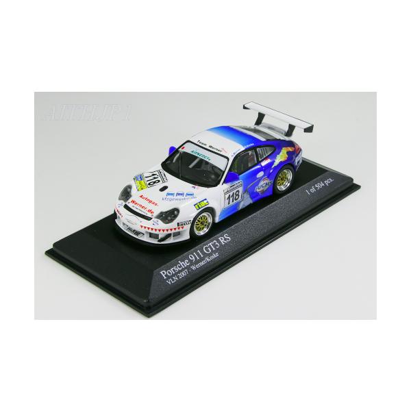【発売日：2020年02月01日】【Minichamps (PMA) Porsche 911 GT3 RS Team Werner Sport Werner / Koske VLM 2007 #118 1/43  品番:400 076418...