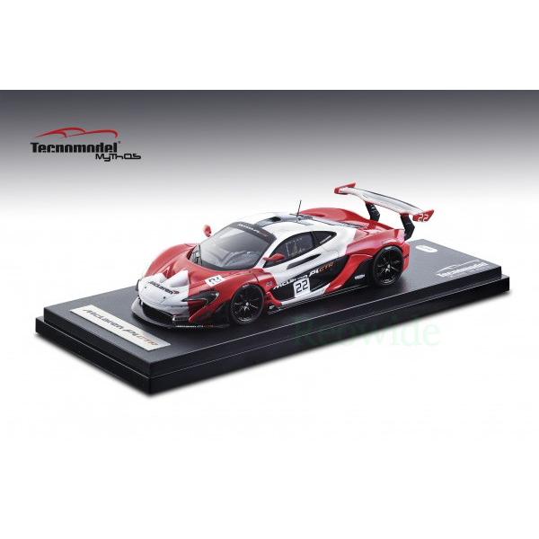 【 Tecnomodel 1:43 McLaren P1 GTR Red &amp; White 2016 Limited edition 40 pcs. 】注意1 写真はイメージですので、実際の商品と異なる場合がございます。製造時からの塗...