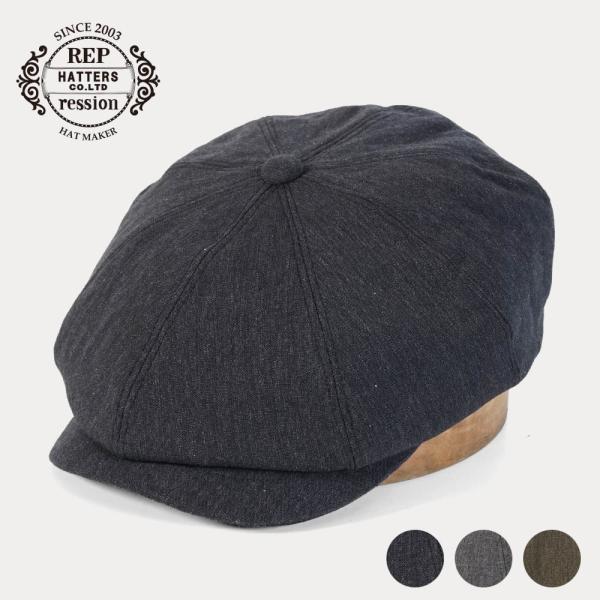 ■ブランド  REPRESSION HATTERS (リプレッションハッターズ)  ■商品名  コットン トップ糸接結ガーゼクロス ミディアムクラウン ハンチング キャスケット  ■カラー  ブラックカーキグレー  ■サイズ M(55cm〜...
