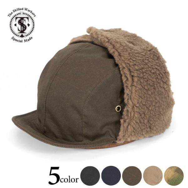 ■商品についてオリジナルのジェットスタイルボンバーキャップ。ボディの素材にはBRITISH MILLERAIN(ブリティッシュ・ミラレーン)社製オイルドコットンを使用。使い込むことによりあたりやムラなどの経年変化を楽しんでいただける特徴もあ...