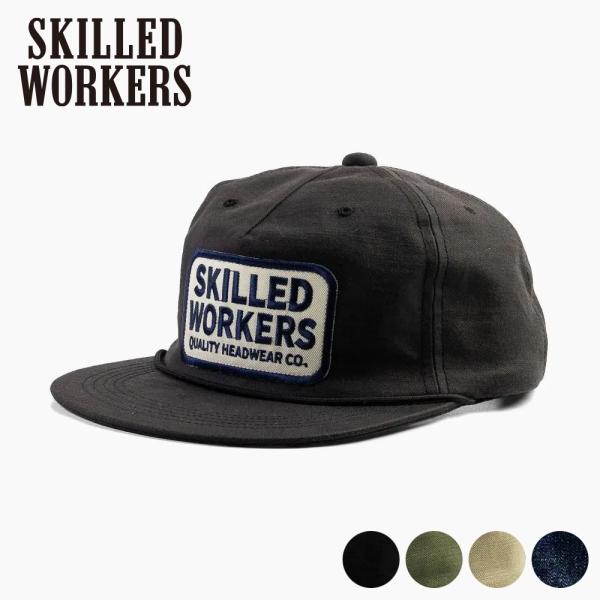 ■商品詳細■ブランド SKILLED WORKERS(スキルドワーカーズ)  ■商品名 フラットバイザー スナップバック トラッカーキャップ  ■カラー ブラックカーキベージュデニム  ■サイズ(調節可能サイズ) フリーサイズ(56cm〜6...
