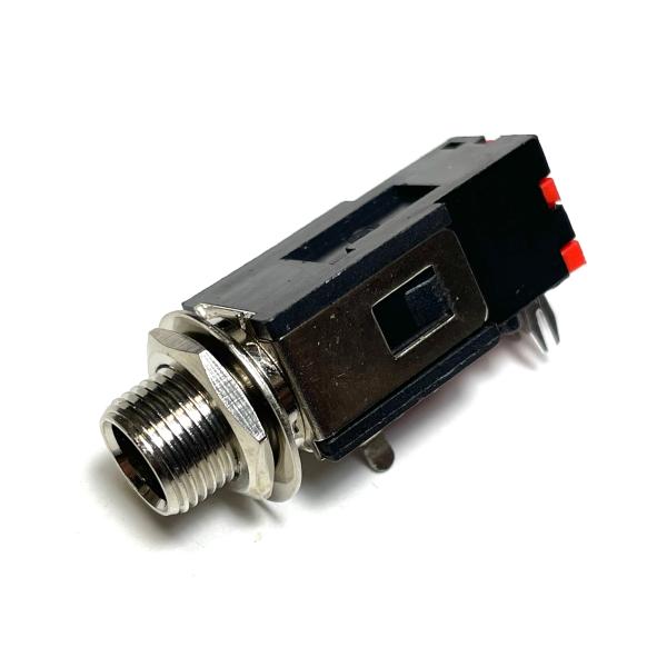 モノラルフォンジャックプラグ未挿入時に TIP とショートする端子がありますPCB 取り付け型