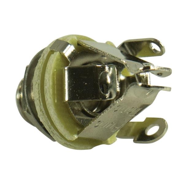 PURE TONEのモノラルジャックです。通常のモノラルジャックとは異なり、HOTに2つ、GNDに2つとプラグに接する部分が合計4つあります。これにより、通常のモノラルジャックよりも安定した接続を可能にします。メール便にて発送致します。当店...