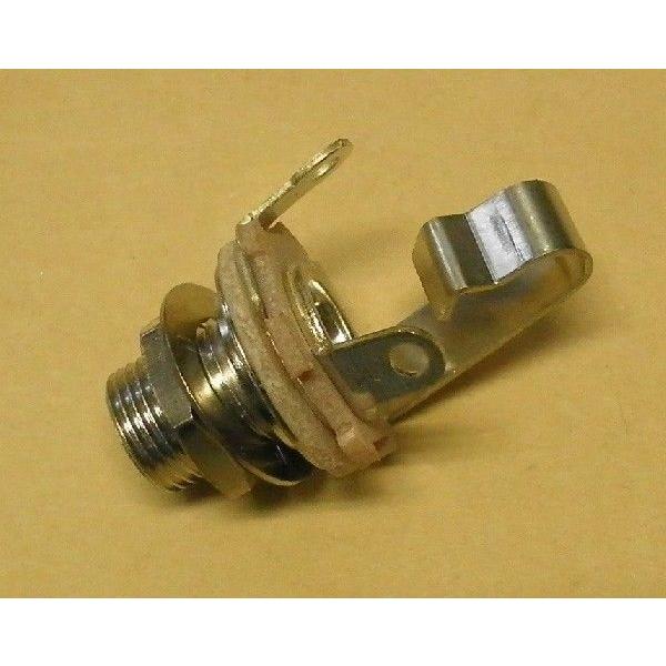 信頼性、耐久性 抜群 の モノジャック。世界中の高級ギターメーカーが標準搭載するモノジャックです。ネジ切り部が9mm程度でSGなど木部に直接取り付けするタイプです。当店独自流通でお求めやすいプライスにてご提供いたします。