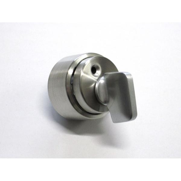 ゴール社本締錠HD用、レバーハンドルLX、LG用のサムターンシルバー色戸厚33ミリ〜43ミリ用です。