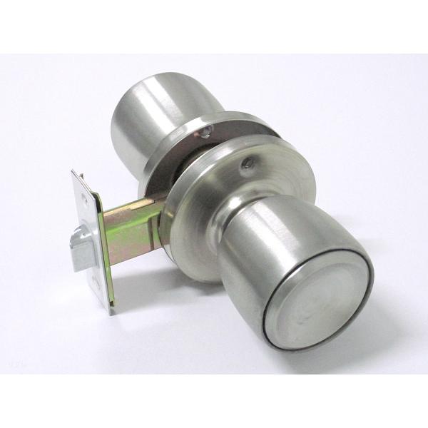 HINAKA(ヒナカ)社のCOW(カウ)ロック261シリーズの空錠(カギナシ)タイプです。バックセット60ミリ、扉の端のステンレスのプレートサイズはタテ57ミリ、ヨコ23ミリです(フロント刻印261 COW)。両方の握り玉は7ミリ角の軸芯で...