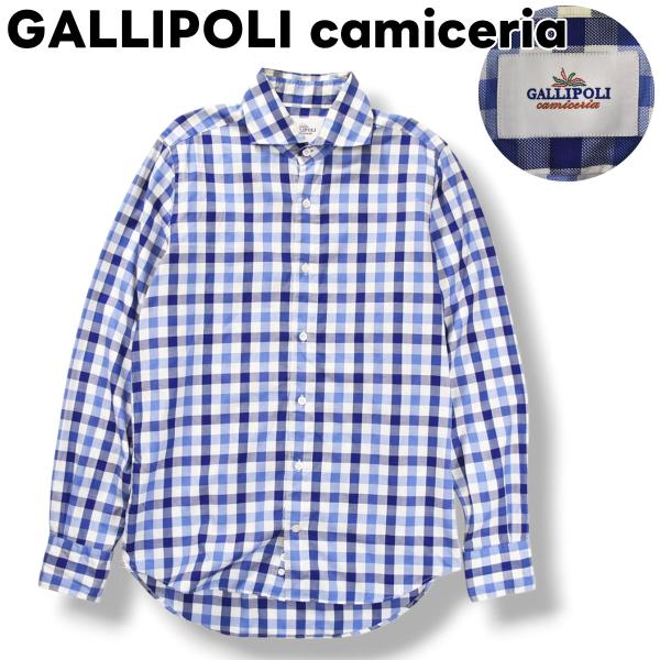 【サイズ】・46(Mサイズ相当)・着丈73cm肩幅40cm身幅52cm袖丈63cm【状態】・【C】多少の着用感はありますが、まだまだたくさん着て頂けます。【カラー】・ギンガムチェック柄 ホワイト x ブルー【素材】・綿100%■状態ランク■...