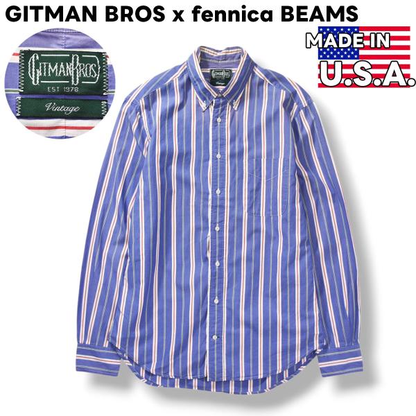 【サイズ】・M・着丈78cm肩幅48cm身幅54cm袖丈65cm【状態】・【B】目立ったしみや汚れなく良好です。全体的に綺麗でまだまだたくさん着て頂けます。【カラー】・ストライプ柄 ミックスネイビー【素材】・綿100%【産地】・USA製 ア...