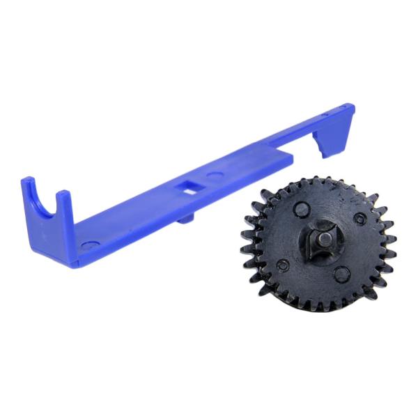 ●1回転で2回動作するハイサイクル化を実現●こちらのギアは「18:1」のギアセット(マルイ純正と同ギア比)に使用可能です。お持ちの電動ガンのメカボックスVerに合わせて「Ver.2」と「Ver.3」からお選びください。※他パーツとのバランス...