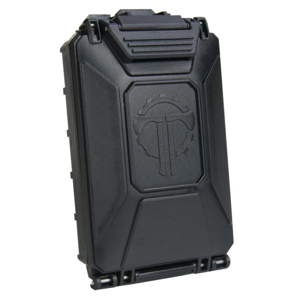 ●インサートを組み替えて様々な電池を収納できる強化樹脂製ケース●アウトドアやタクティカル向けの機能的なアイテムを手掛ける米国のメーカー「THYRM」の防水電池ケース。フラッシュライトや光学サイトに使用されるCR123リチウム電池をはじめ、4...