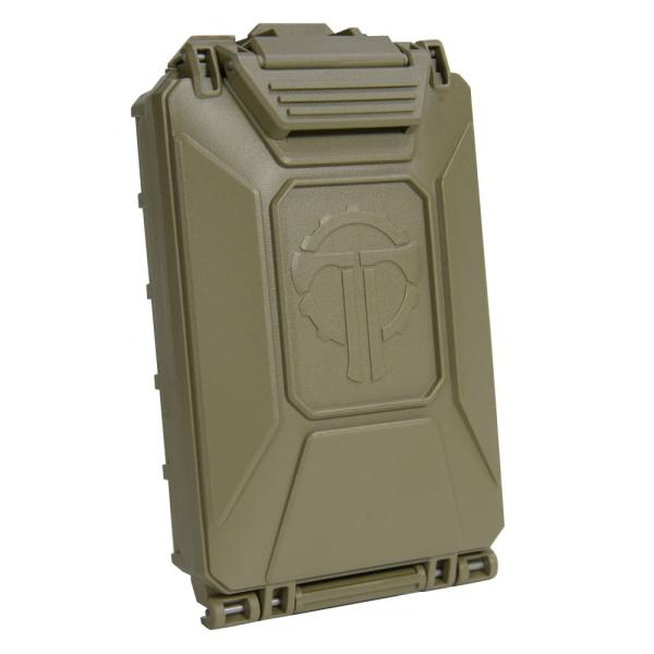 ●インサートを組み替えて様々な電池を収納できる強化樹脂製ケース●アウトドアやタクティカル向けの機能的なアイテムを手掛ける米国のメーカー「THYRM」の防水電池ケース。フラッシュライトや光学サイトに使用されるCR123リチウム電池をはじめ、4...