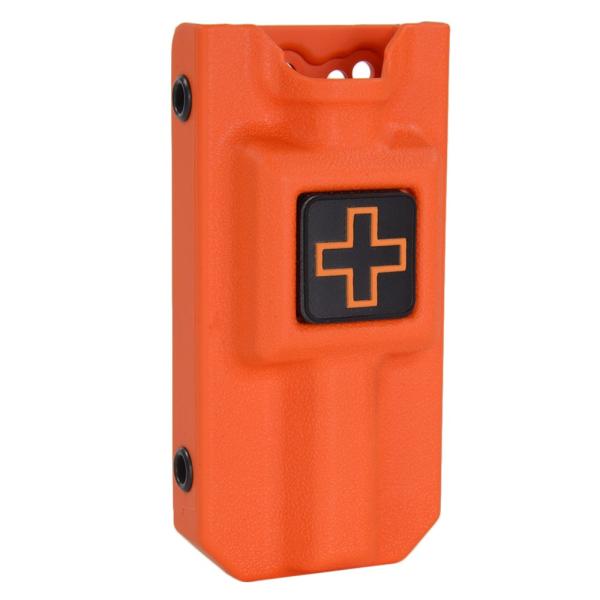 ●縦でも横でも設置可能、緊急時に瞬時に止血帯を取り出せるケース●Eleven10のターニケットGen7を収納できる止血帯専用収納ケース。射出形成ナイロンケースのパネルを2枚組み合わせた作り。クロスパッチとTactical Tailorのマリ...