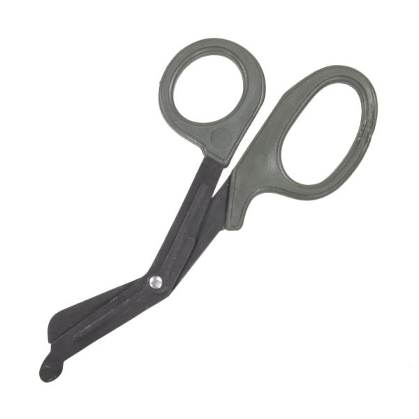 ●様々な布製品を裁断できる医療用はさみ●スポーツにおけるケガの応急処置や故障個所の保護などに使う包帯、テーピングを裁断する場合に使用できます。刃の先端は皮膚が傷つかないよう安全ガード形状になっていますので、体に巻いた状態の包帯などを切る際に...