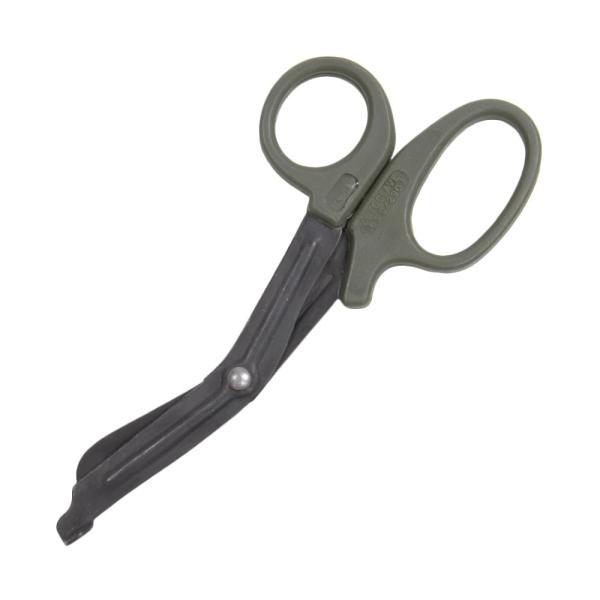 ●様々な布製品を裁断できる医療用はさみ●スポーツにおけるケガの応急処置や故障個所の保護などに使う包帯、テーピングを裁断する場合に使用できます。刃の先端は皮膚が傷つかないよう安全ガード形状になっていますので、体に巻いた状態の包帯などを切る際に...