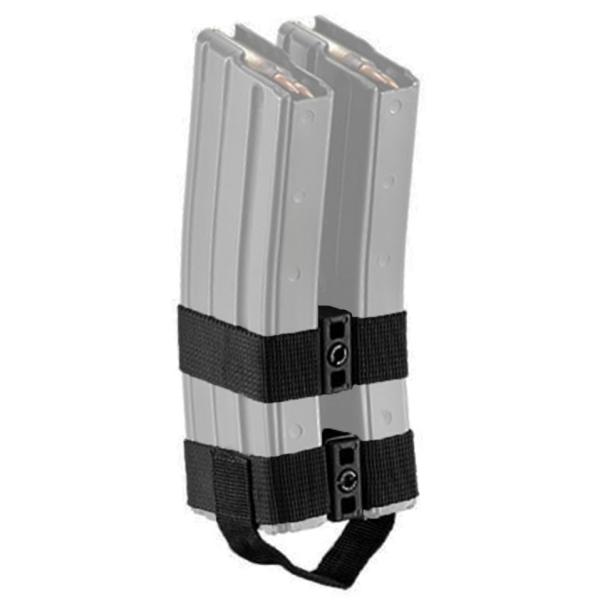 ●2本のマガジンをまとめられるコンパクトなマガジンクリップ●イスラエルの銃器アクセサリーメーカーFABディフェンスのマガジンクリップ、MCE(POLYMER AND STRAPS 5.56/7.62 MAGAZINE COUPLER)。2本...