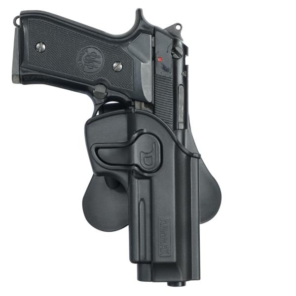 ●幅広いメーカーのM9に対応するホルスター●エアソフトガン向けの高品質ホルスターを製造、販売するメーカー「AMOMAX」のタクティカルホルスター。●ホルスターの詳細 適合:東京マルイ / WE / KJW / KSC / KWC / KWA...