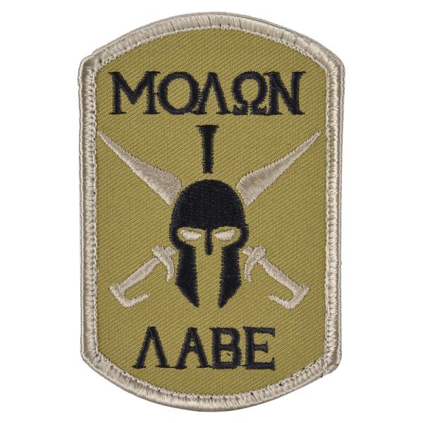 ●スパルタ軍の英雄をモチーフにしたRothcoのミリタリーパッチ●Rothco(ロスコ)のミリタリーパッチ。全体はミリタリーカラーで兜と剣の絵と「MOLON LABE」の文字があしらわれています。裏側はベルクロのオスが縫い付けられており、ベ...