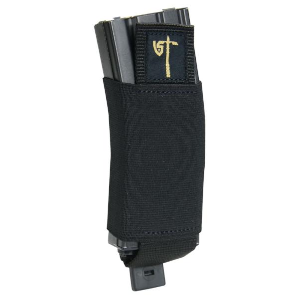 ●様々なサイズのライフルマグにフィットする伸縮素材製マグポーチ●米国テキサス州を本拠に実用性の高いタクティカルギアを展開する「United States Tactical」の小銃マガジン用ポーチ。ライフルマグを1本収納可能。幅4インチのエラ...