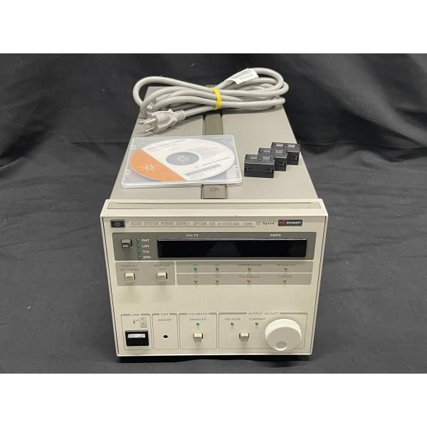 ● 製品名   DCシステム電源● メーカー   KEYSIGHT（キーサイト）● 型番   6033A ● 商品状態「ジャンク」 動作不良（OV DISABLED ランプ点灯、出力できず）、現品渡し●付属品：  本体、電源コード、ソフトウ...