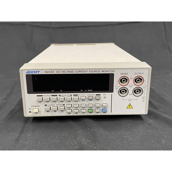 ● 製品名    直流電圧・電流源/モニタ●メーカー   ADCMT （エーディーシー）● 型番    6240A●スペック・DCV：0〜±15.000V・DCA：0〜±4.0000A