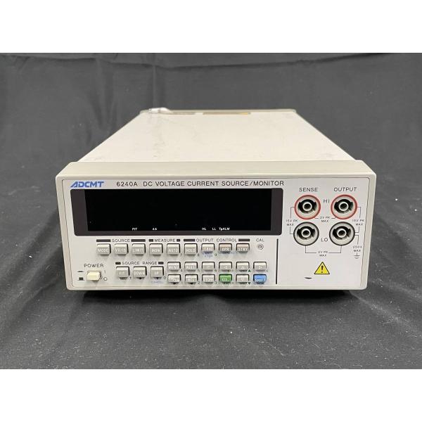 ● 製品名    直流電圧・電流源/モニタ●メーカー   ADCMT （エーディーシー）● 型番    6240A●スペック・DCV：0〜±15.000V・DCA：0〜±4.0000A
