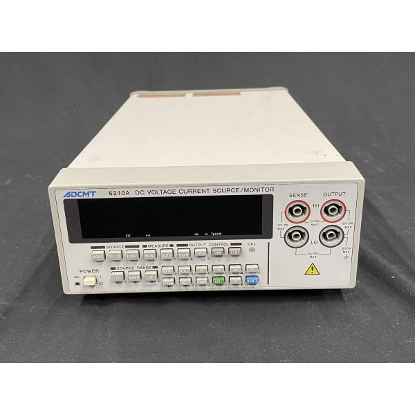 ● 製品名    直流電圧・電流源/モニタ●メーカー   ADCMT （エーディーシー）● 型番    6240A●スペック・DCV：0〜±15.000V・DCA：0〜±4.0000A