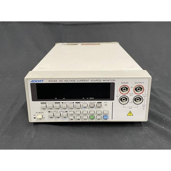 ● 製品名    直流電圧・電流源/モニタ●メーカー   ADCMT （エーディーシー）● 型番    6240A●スペック・DCV：0〜±15.000V・DCA：0〜±4.0000A