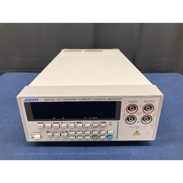 ● 製品名    直流電圧・電流源/モニタ●メーカー   ADCMT （エーディーシー）● 型番    6240A●スペック・DCV：0〜±15.000V・DCA：0〜±4.0000A