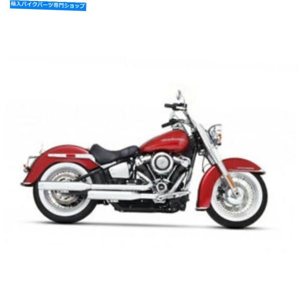 サイレンサー ハーレー・ライン・ハートレーシング3,5 "Chrome Suftail 18-20マフラーの排気スリップ Harley Rhinehart Racing 3,5 " Exhaust Slip On Chrome Softai...