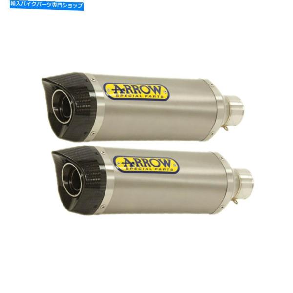 サイレンサー ヤマハYZF 1000 R1 2007の矢印サイレンサー> 2008サンダーチタンカービー ARROW SILENCER FOR YAMAHA YZF 1000 R1 2007 > 2008 THUNDER TIT...