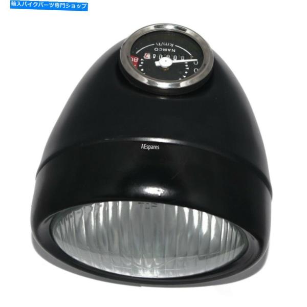 ヘッドライト Classic Headlight ASSEY 5 1/2 "球根ホルダー＆スピードメータールナモン Classic Headlight Assey 5 1/2" With Bulb Holder &amp; Speedome...