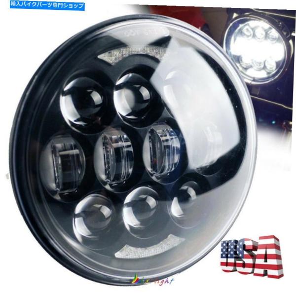 ヘッドライト オートバイ自転車のための最も明るい80W 5.75 "5 3/4 LEDプロジェクターのヘッドライトHalo DRL Brightest 80W 5.75" 5 3/4 LED Projector Headlight Halo...