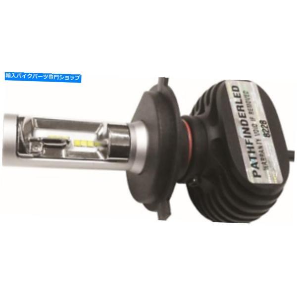 ヘッドライト PathFinder LEDヘッドライト電球H4SFSがファンレスヒートシンク技術 Pathfinder LED Headlight Bulb H4SFS With Fanless Heatsink Technology