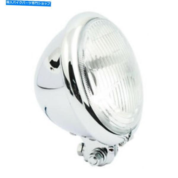ヘッドライト Headlight Bates 5 3/4 "Chrome、Harley - CertifiedのDavidson Headlight Bates 5 3/4 " Chrome, for Harley - Davidson W...