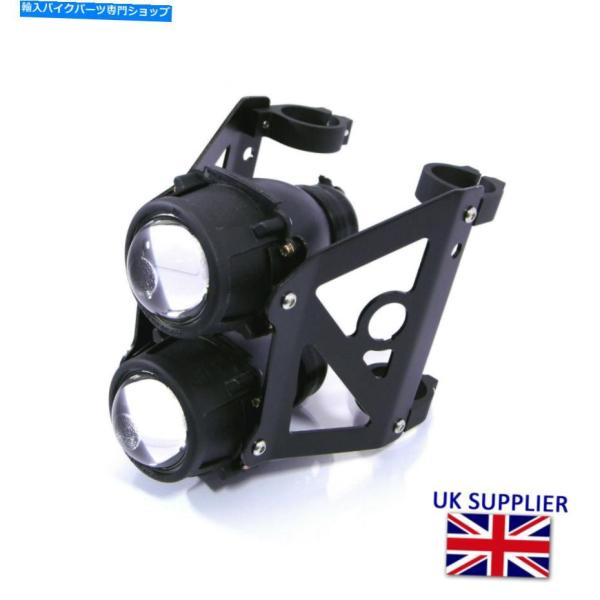 ヘッドライト 40 / 41mmフォークのためのオートバイのヘッドライトセットプロジェクターデュアルダブルスタックこんにちは低い Motorcycle Headlight Set Projector Dual Double Stack fo...