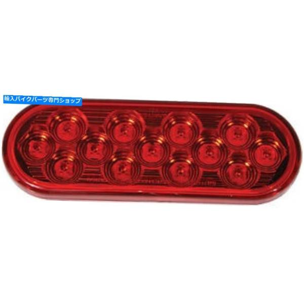 テールライト Bluhm Enterprises Oval 10 LEDトレーラーテールライトBL-Trledor Red Bluhm Enterprises Oval 10 LED Trailer Tail Light BL-TRLEDO...
