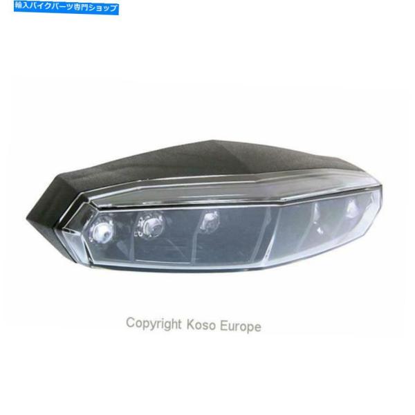 テールライト ユニバーサルオートバイLED Taillight着色ガラスkoso e - テスト済み Universal Motorcycle LED Taillight Tinted Glass Koso E - Tested
