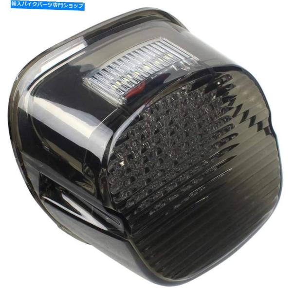 テールライト イーグルライトスモークスモークストローブレイクハーレーXL Dynaソフトツーリング Eagle Lights Smoked Strobing Taillight Brake for Harley XL Dyna Softai...