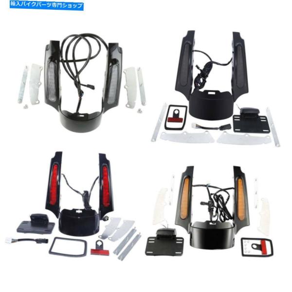Rear Fender 4スタイルのリアフェンダーの黄色いハーリーのためのライトを訪れたlecter glide 2009-2013 4 Styles Rear Fender Fascia LED Light For Harley Tour...