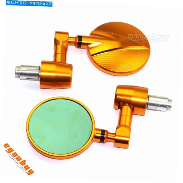 Mirror オートバイ7/8 "ハンドルバーサイドバーエンドミラーホンダスズキBMW用リアビューア Motorcycle 7/8" Handlebar Side Bar End Mirrors Rear Viewer For Honda ...