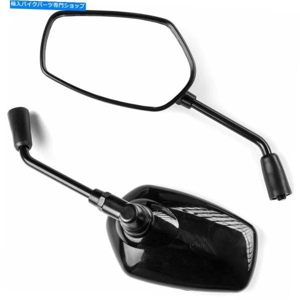 Mirror 勝利V92C v92sc v92tcデラックスクラシックのためのブラックオートバイのミラーペア Black Motorcycle Mirrors Pair For Victory V92C V92SC V92TC Deluxe...