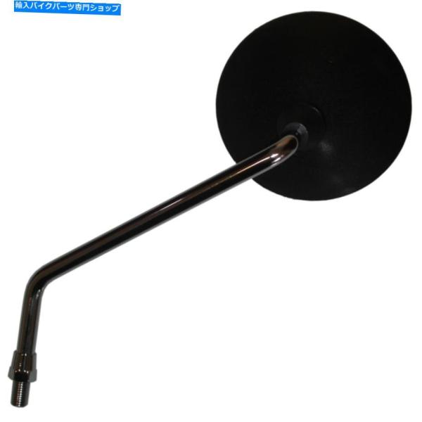 Mirror ミラー10mm黒ラウンド左手Chr Stem Yamaha RD125LC Mirror 10mm Black Round Left Hand Chr Stem Yamaha RD125LC