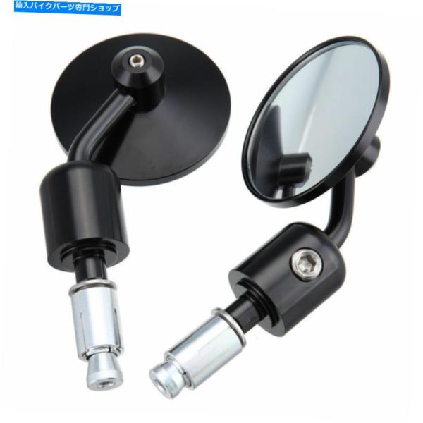 Mirror ユニバーサルオートバイバイク7/8 "バーエンドリアサイドビューミラーカフェレーサーau Universal Motorcycle bike 7/8" Bar End Rear Side View Mirrors Cafe R...