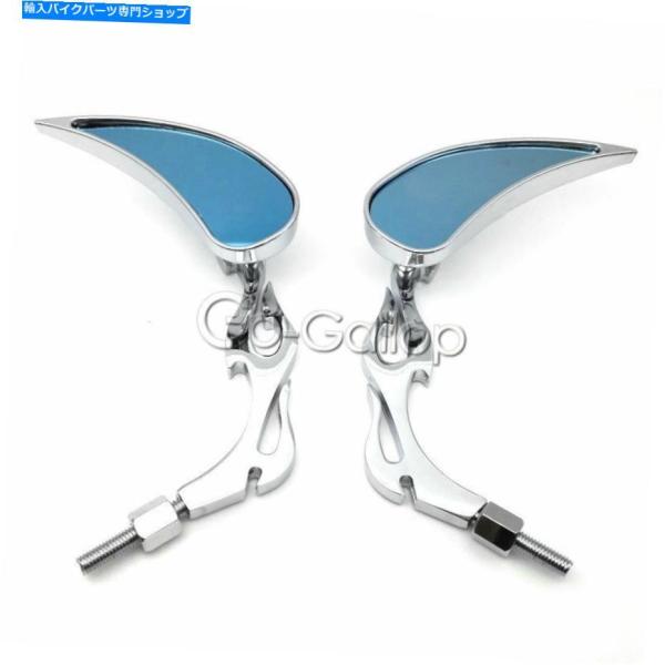 Mirror Chrome Rewive Mirrors Fit Harley Dyna Sportster Softail Cafe Racer Cruiser XL Chrome Rearview Mirrors Fit Harley ...