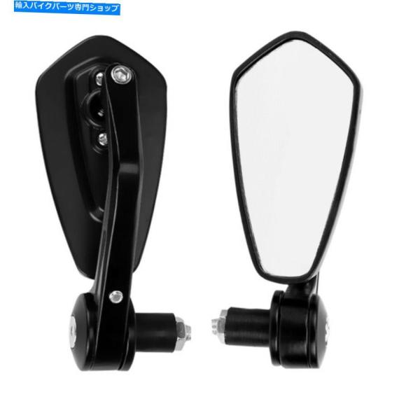 Mirror ペア7/8 '' 22mmオートバイハンドルバーエンドリアビューミラーユニバーサルアクセサリー Pair 7/8'' 22mm Motorcycle Handle Bar End Rear View Mirror Univer...